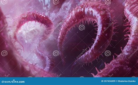 Detailed Helminth Illustration In Microscopic View Stock Illustration Illustration Of Parasite
