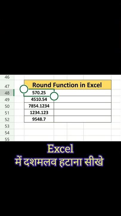 How To Remove Decimal Number In Excel Round Function Decimals Round Kklearnmore