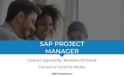 Sapjobs S4hana Projectmanager Saperp Cloud Sap Contractors