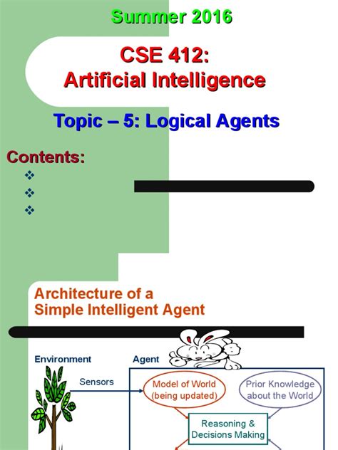 Cse 412 Artificial Intelligence Pdf Logical Consequence If And
