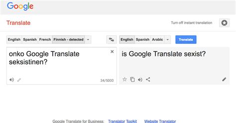 Onko Google Translate Seksistinen