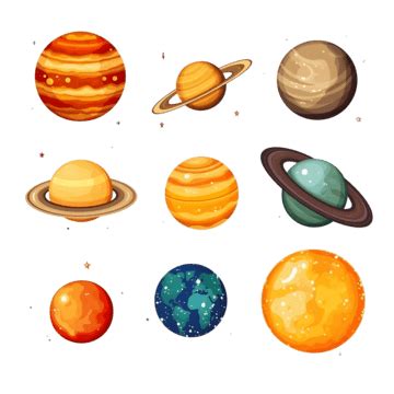 Planets In The Solar System Star Science Education Collection Crater