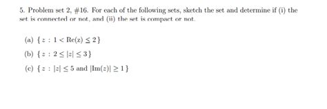 Solved Problem Set For Each Of The Following Chegg Com