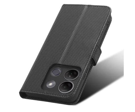 ᐉ Чохол книжка Fabric Texture для Infinix Smart 7 Tecno Spark Go 2023 Чорний • Краща ціна в