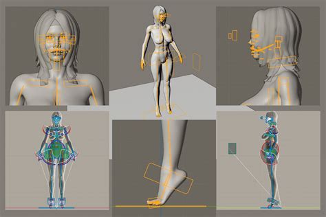 D Model Naked Busty Woman Fully Rigged TurboSquid