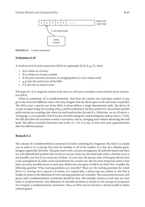 Computing Handbook Cse 99 Formal Models And Computability 8 25 De Nition 8 A
