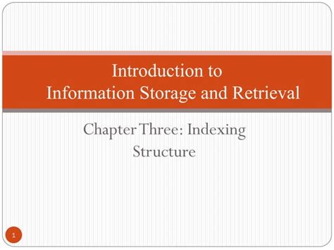 Chapter Indexing Structure Pdf Databases Computer Software And Applications