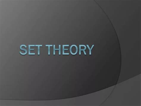 Ppt Set Theory Powerpoint Presentation Free Download Id9581522
