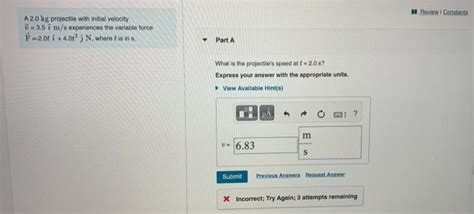 solved review constants part d learning goal to practice