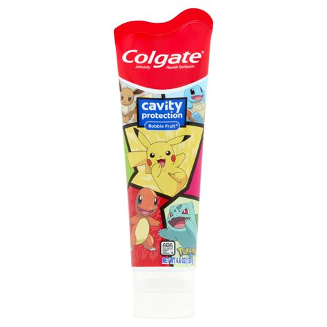 Colgate Cavity Protection Bubble Fruit Pokémon Anticavity Fluoride Toothpaste 4 6 Oz Shoprite