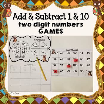 Add And Subtract 1 And 10 By Mrs Davidson S Resources TPT