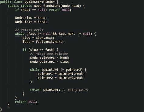 Detecting Cycles With Floyds Algorithm In Java