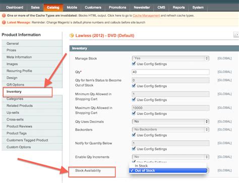 Why Does Magento Show Out Of Stock Products When I Have Inventory