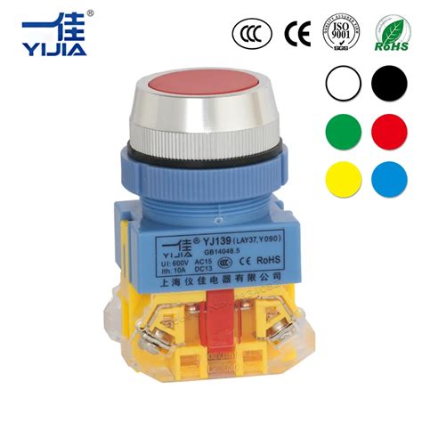 Silver Contact Mm Momentary Flat Push Button Switch Lockless Push Self Reset Button Round