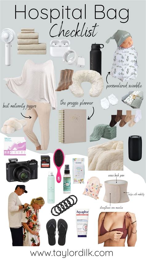 Hospital Bag Checklist — Taylor Dilk