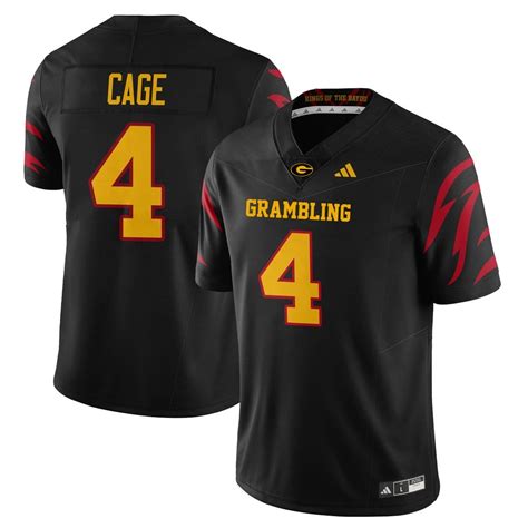 Bryce Cage Jersey 4 Grambling State Football 2025 Special Stitched