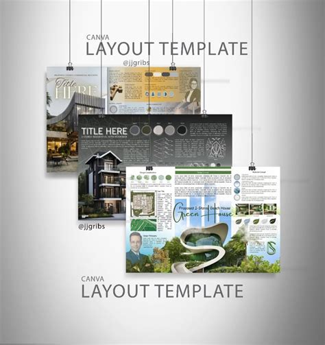 Architectural Concept Board Canva Template Architecture Presentation Architecture