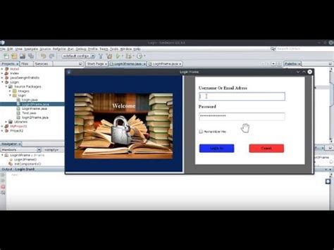 Java Swing UI How To Design Java Jframe Swing GUI In Netbeans Login Form Frame Sign Up YouTube