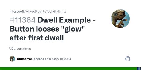 dwell example button looses glow after first dwell · issue 11364