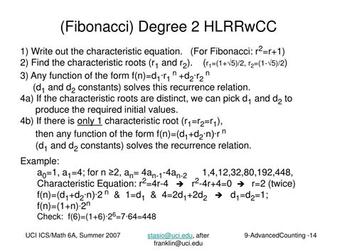 Ppt Recurrence Relations Rrs Powerpoint Presentation Free Download