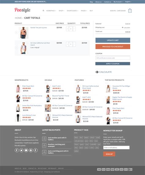 Themes CS Cart Responsive Fashion Theme PooStyle