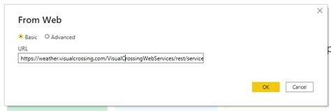 how can i load weather forecast data into microsoft power bi visual