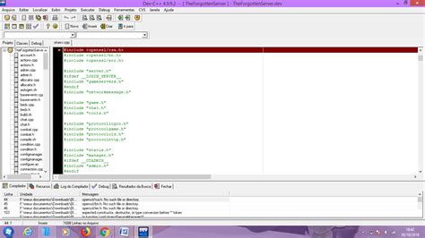 Erro Ao Compilar Source Suporte Tibia Otserver Tibiaking Tudo
