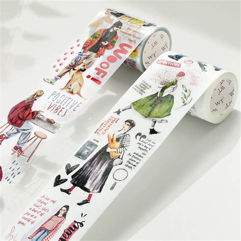 Pre Cut Passing Faces Wide Washipet Tape The Washi Tape Shop Pre Cut Passing Faces Wide Washipet Tape The Washi Tape Shop