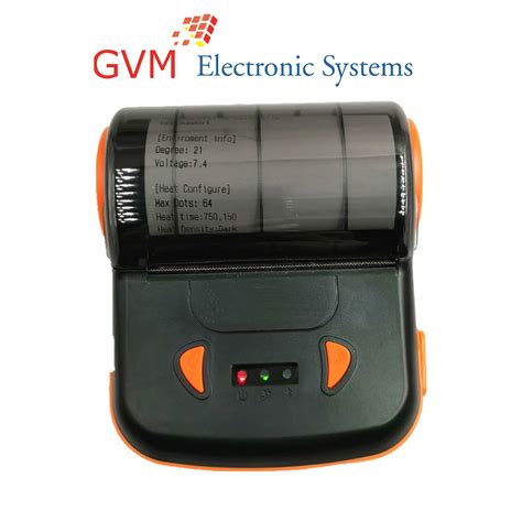 Black Mobile Bluetooth Thermal Printer Model No G Bt At