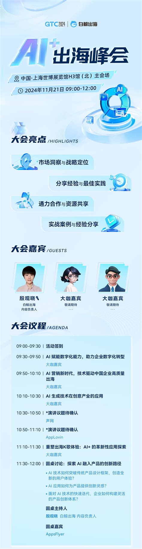 Gtc2024 全球流量大会（上海）——ai 出海峰会 跨境活动