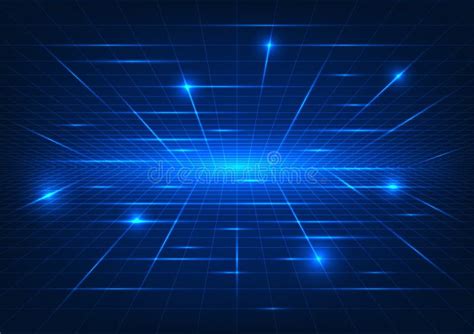 Abstract Technology Background Grid Lines Overlay To Create An Interesting And High Tech