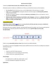 8 Data Structures Every Python Programmer Needs To Know Docx Data Structures For Python