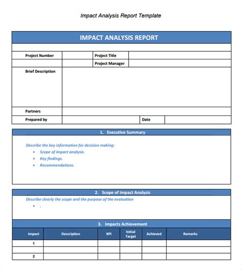 analytical report template