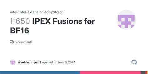 ipex fusions for bf16 · issue 650 · intel intel extension for pytorch