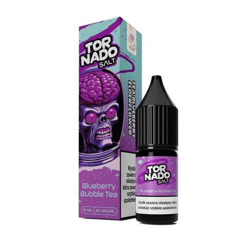 Liquid Tornado Salt 10ml 20mg Blueberry Bubble Tea Drv Distribution