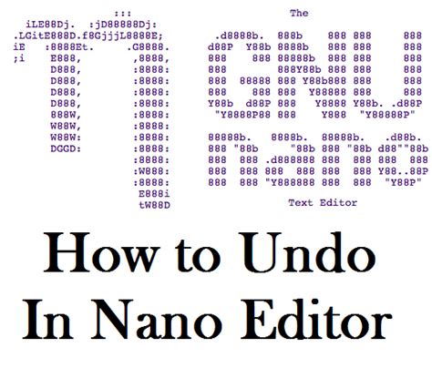 جی بلاگ نحوه Undo کردن تغییرات در ویرایشگر متن Nano