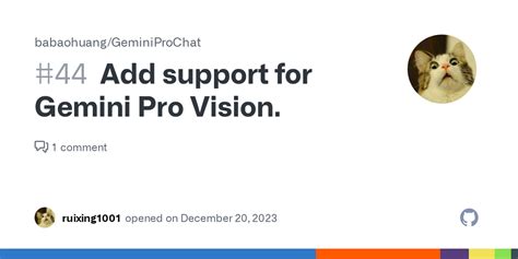 Add Support For Gemini Pro Vision Issue Babaohuang GeminiProChat GitHub