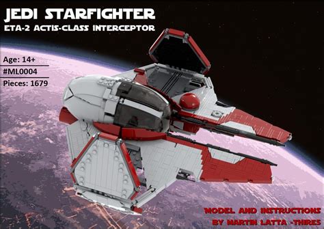 Lego Moc Ucs Eta 2 Actis Class Interceptor By Thire5 Rebrickable
