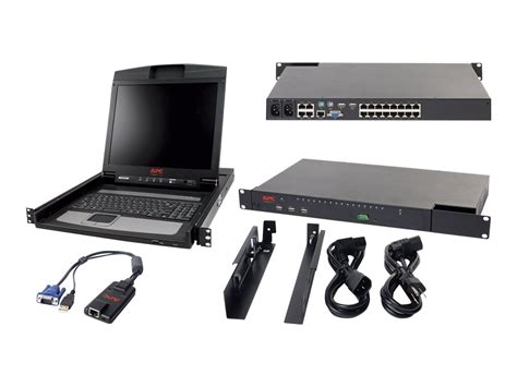 APC 2x1x16 IP KVM With APC 17 Rack LCD SHI