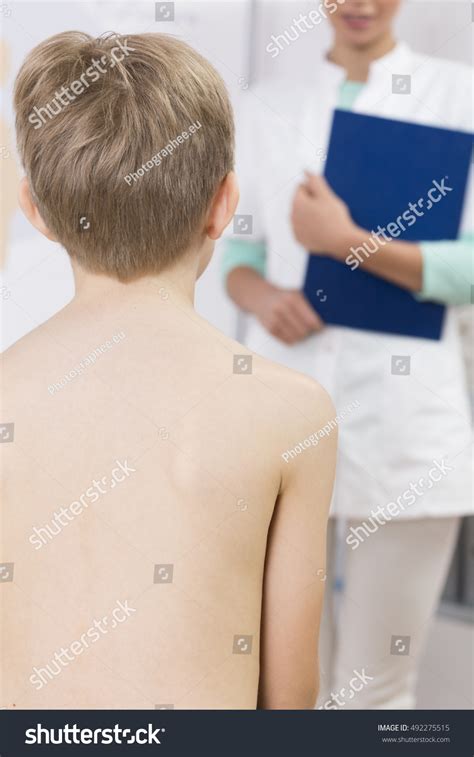 68979 Shirtless Little Boy With Doctor Royalty Free Images Stock