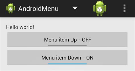 Android Er Show And Hide Menu Item Programatically