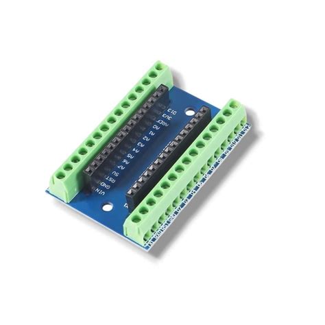 io shield de expansión azul con terminales de tornillo para arduino
