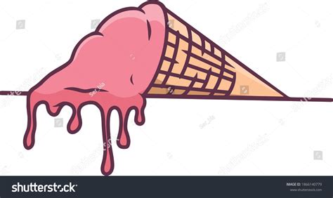 Melting Ice Cream Clipart