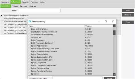 Epicor Function Custom Assembly Reference Epicor ERP Epicor User Help Forum