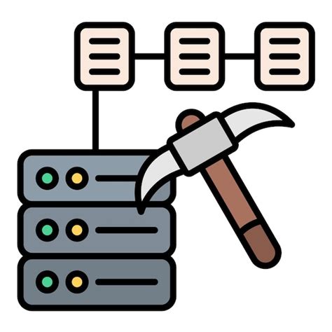 Premium Vector Data Mining Flat Illustration