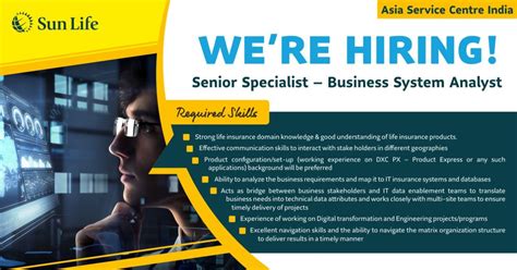 Hemant Bhatnagar On Linkedin Sun Life Hiring Senior Business System