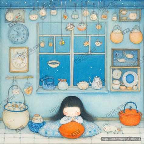 Ai创作图治愈系儿插 小女孩儿插 萌娃插画 小女孩插画小场景 梦幻儿插插画 治愈系女孩睡春困 软萌风格插画 悠闲的小姑娘插画 小清醒插画 梦幻儿童插画超治愈 文艺梦境小女孩手绘 睡的小姑娘