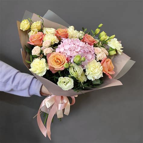 Гортензии купить в Москве букет из гортензий с доставкой