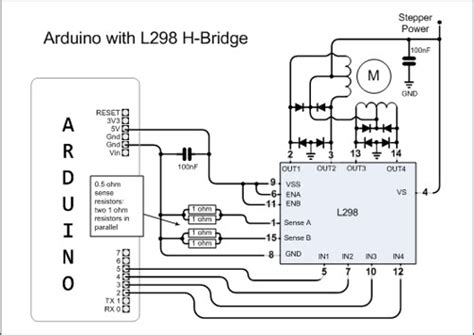 L298 H Bridge Stepper Motor Hc Sr04 Français Arduino Forum