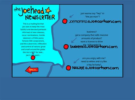 Joe Cartoon In 2003 Web Design Museum